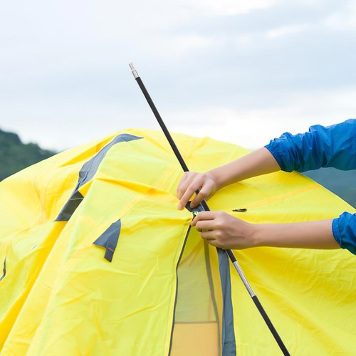 2 Pcs Tarp Tent Poles Replacement Parts Camping Support Rod Beach | eBay UK