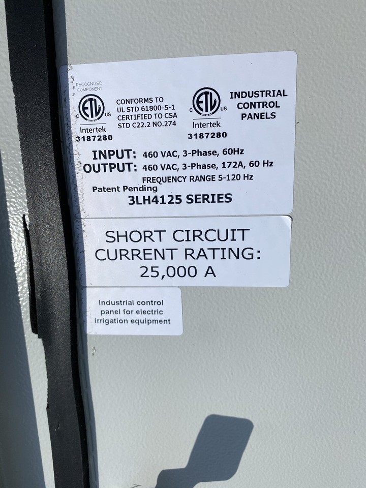 Phase Technologies 3LH4125 variable frequency Drive 125HP Three Phase ...