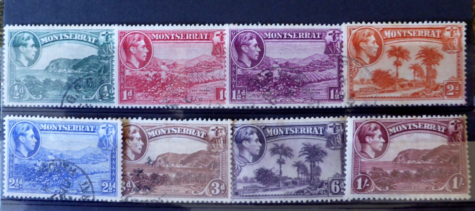 Montserrat KGVI 1938 SG101-108 part set FU | eBay