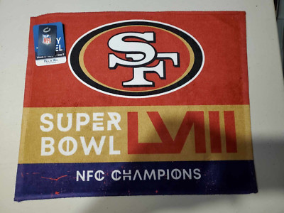 Super Bowl 58 San Francisco 49ers NFC Champions LVIII 15x18 Rally Towel ...