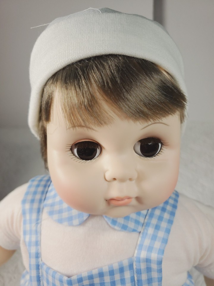 VTG NEW MADAME ALEXANDER BABY BROTHER BRUNETTE 18" Baby Vinyl DOLL ...
