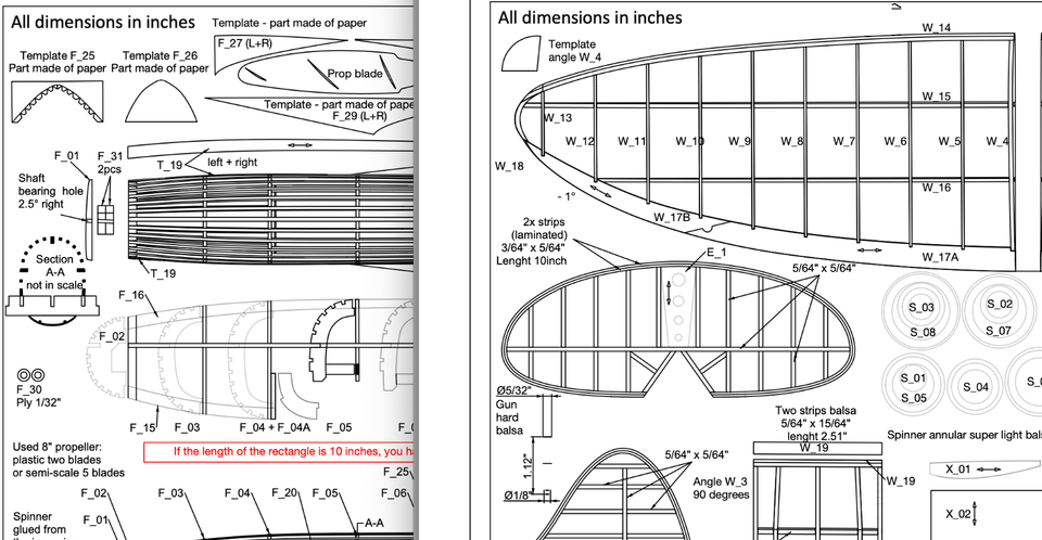 Spitfire XIV ~ 22" Scale free-flight rubber model~ Laser-cut balsa/ply ...