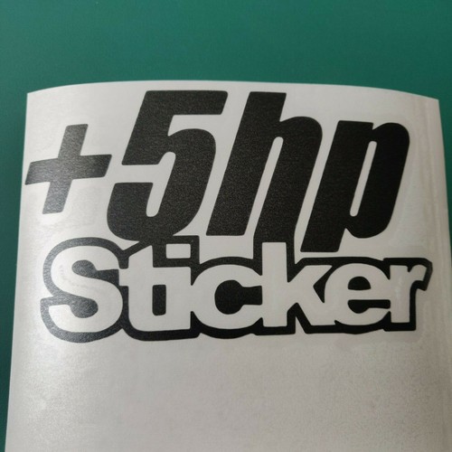 +5 HP Sticker - JDM/Car/Van/Camper/Bike/Laptop Decal Sticker | eBay UK