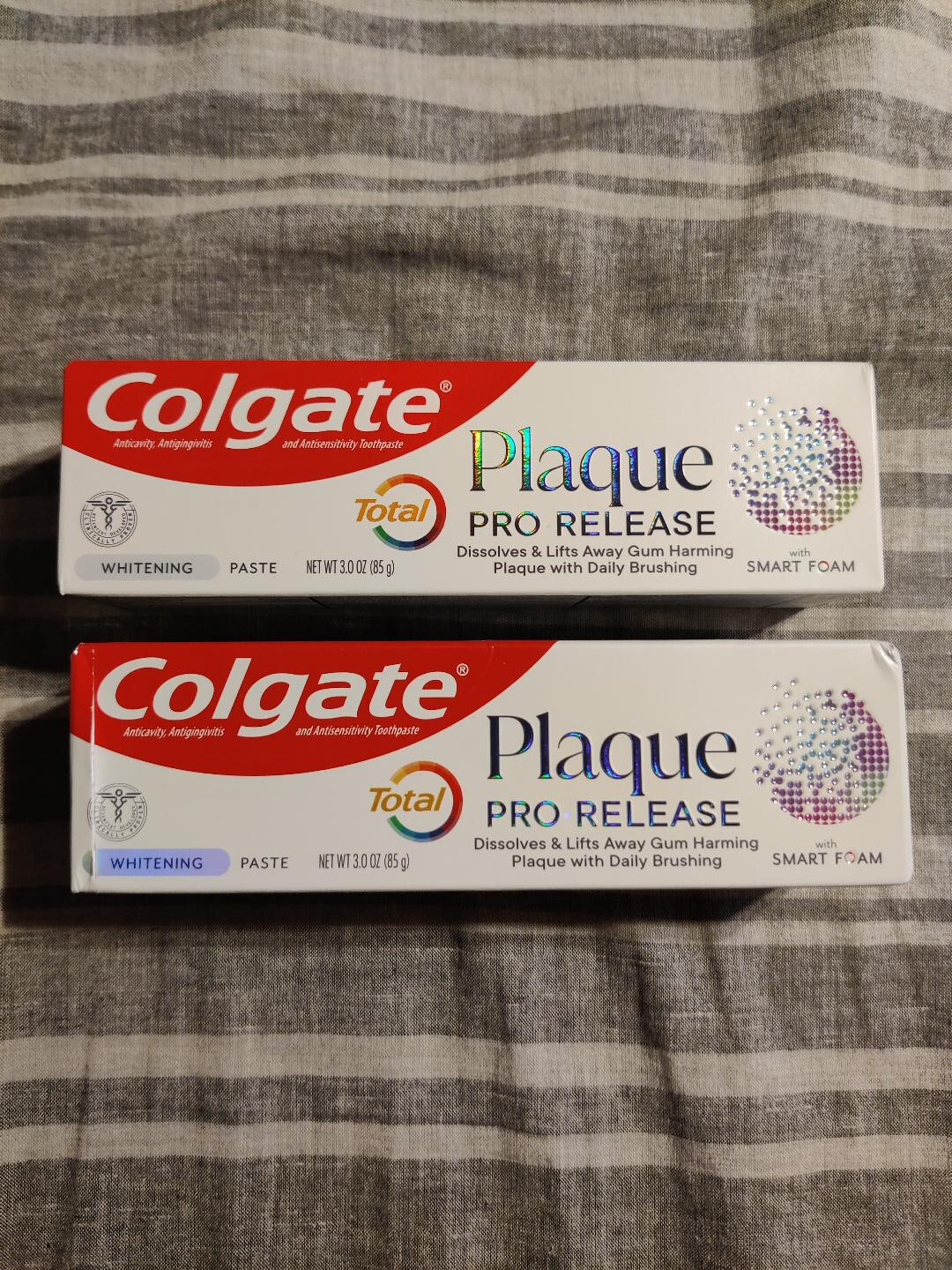 Colgate Total Plaque Pro Release Toothpaste with Smart Foam 3 oz lot of ...