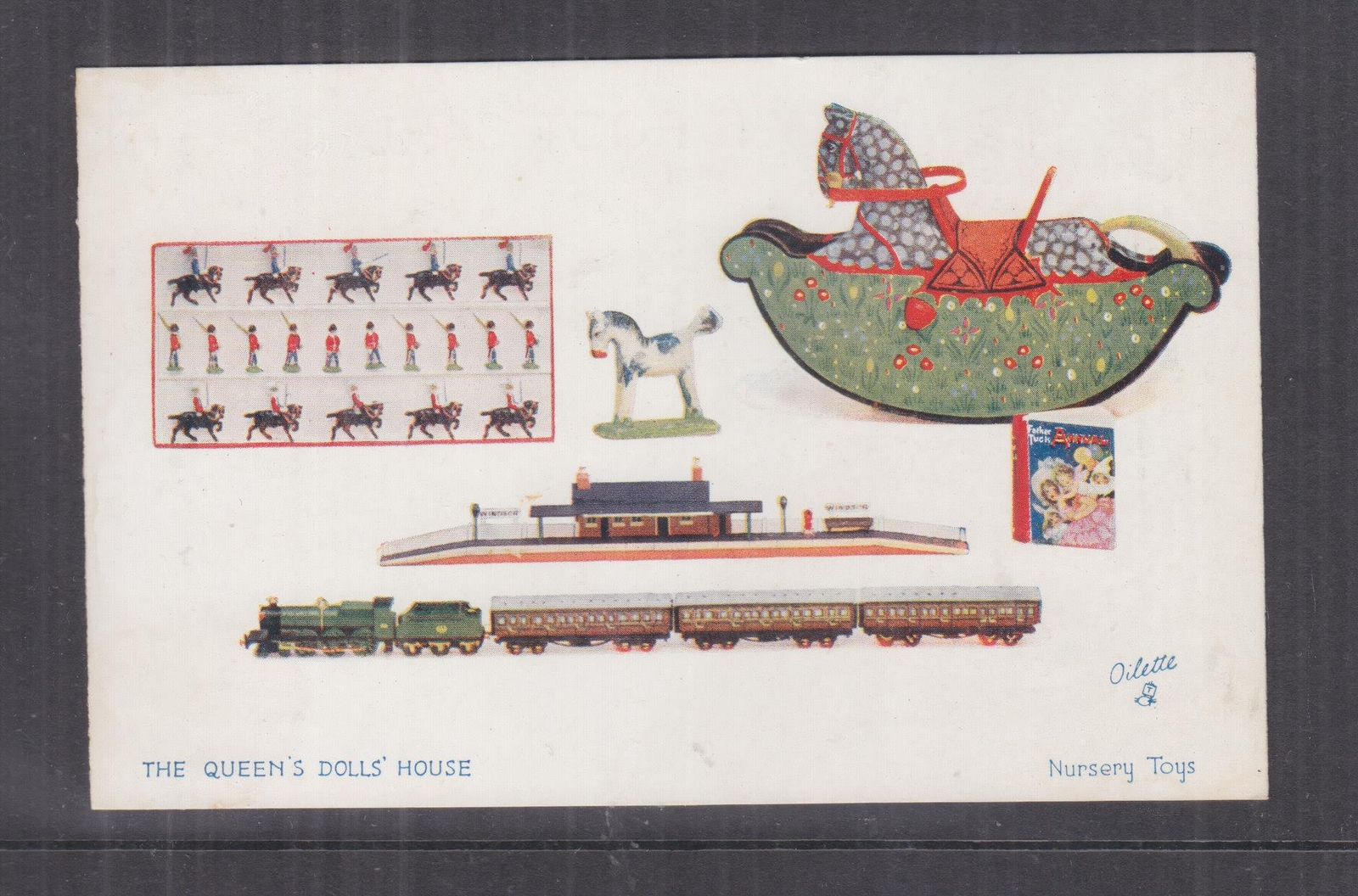GREAT BRITAIN, QUEEN'S DOLL HOUSE, NURSERY TOYS, Oilette ppc., unused ...