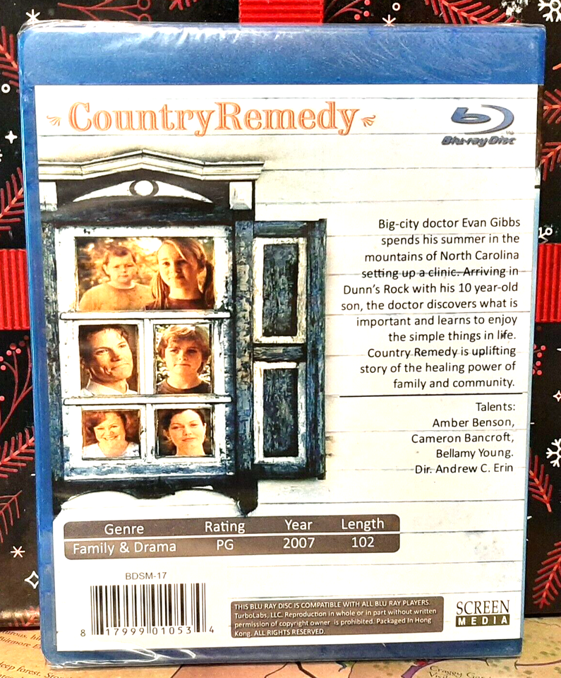 COUNTRY REMEDY (BLU-RAY DVD, 2007) ~ BRAND NEW ~ BELLAMY YOUNG ~ AMBER ...