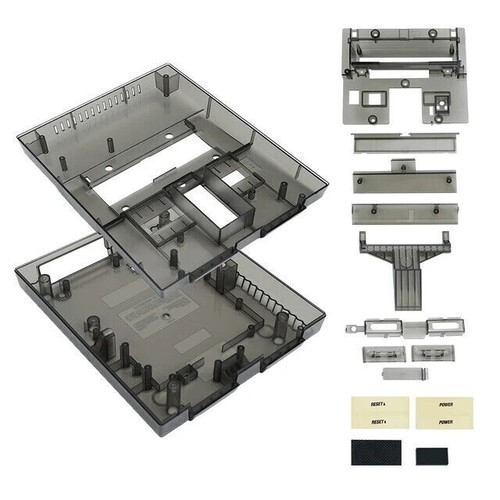 SNES Replacement Housing | DIY Shell Kit | Smoke Black | eBay
