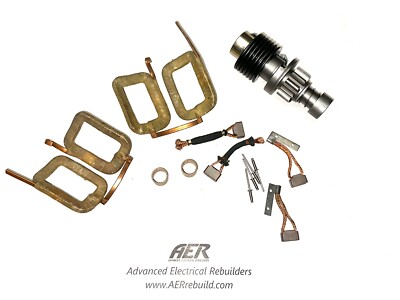 1951-55 Case VA Autolite MZ-4114 Starter Rebuild Kit Drive Bendix Field ...