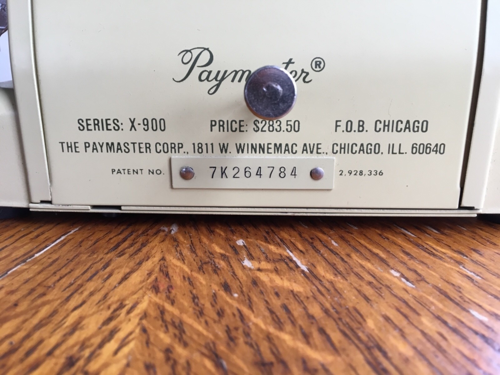 Paymaster series X-900 w/ key and cover - great shape | eBay