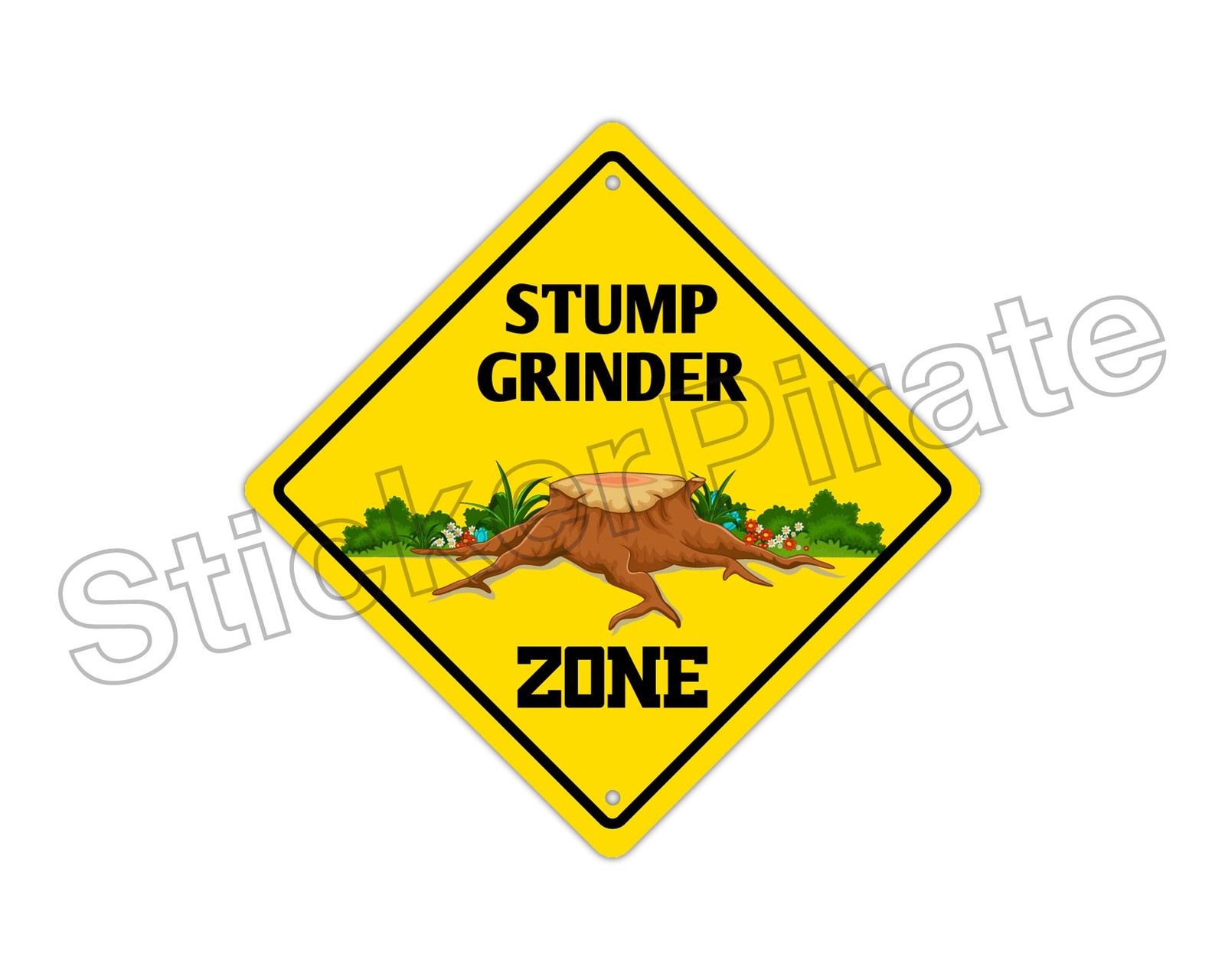 *Aluminum* Stump Grinder Zone Funny Metal Novelty Sign 12"x12" | eBay