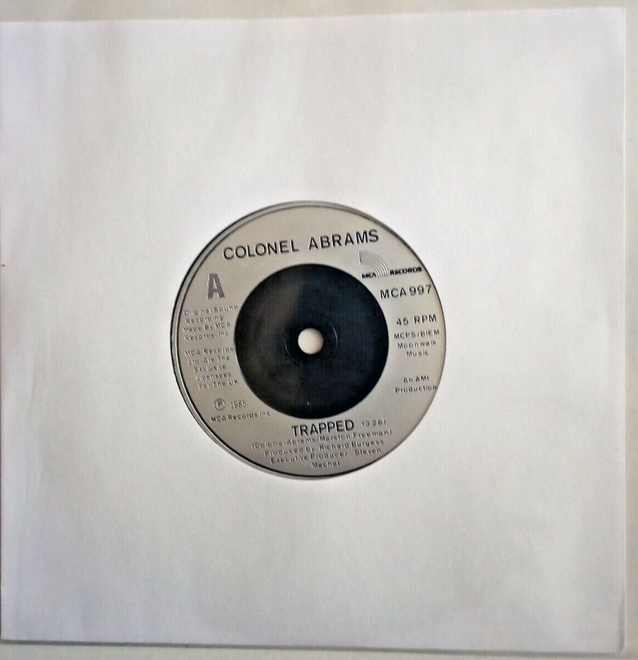 colonel abrams - trapped - excellent condition 7" vinyl 45 rpm | eBay