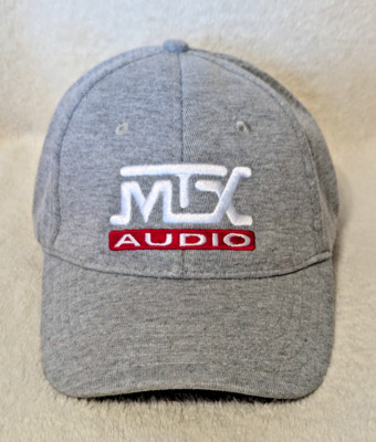 MTX AUDIO Adjustable Baseball Hat Cap Gray Hook & Loop Cotton NEW ...