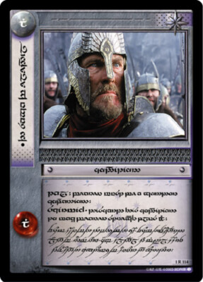 4x The Saga of Elendil - 1R114 (Tengwar) Light Play Fellowship of the ...