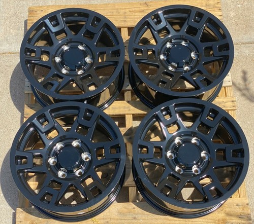 17x8 Gloss Black Wheels Fits Toyota 4Runner Tacoma 17 Inch 6x139 +5 ...