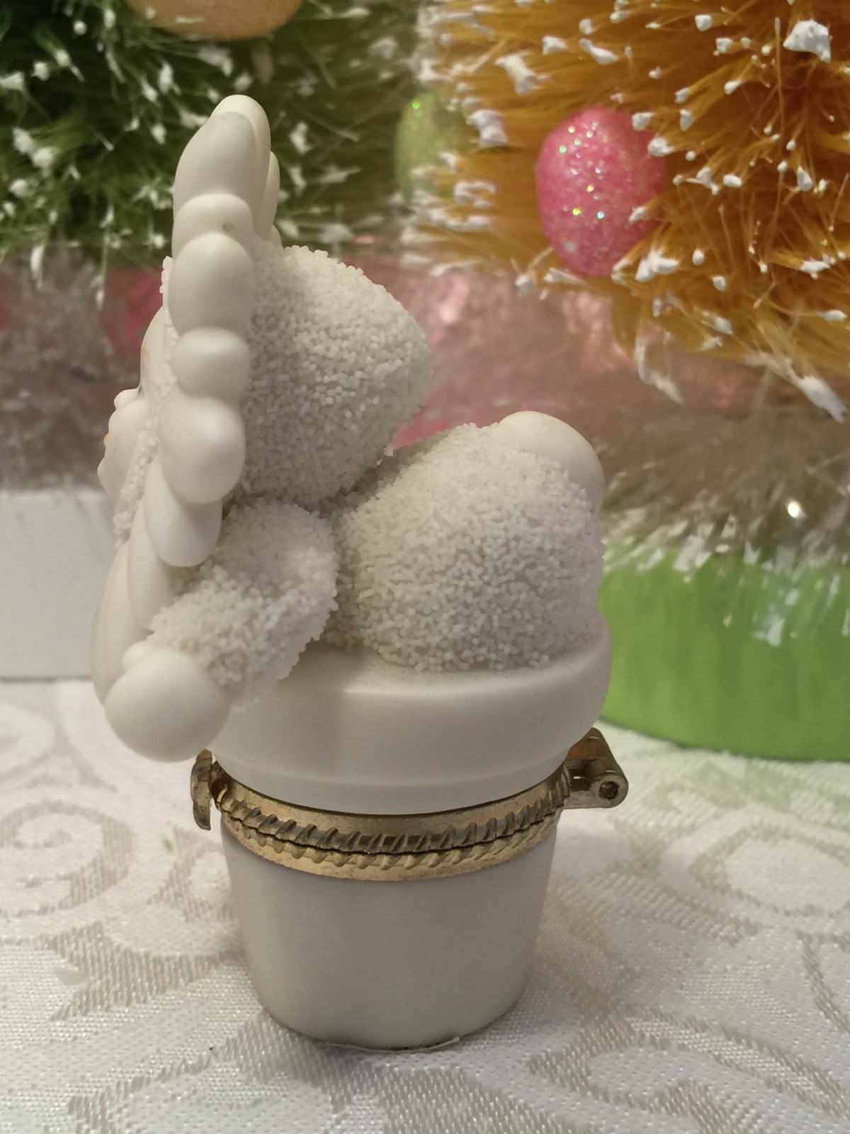 Vintage Dept 56 Snowbabies Bloom Spring Easter Figure Figurine Trinket ...