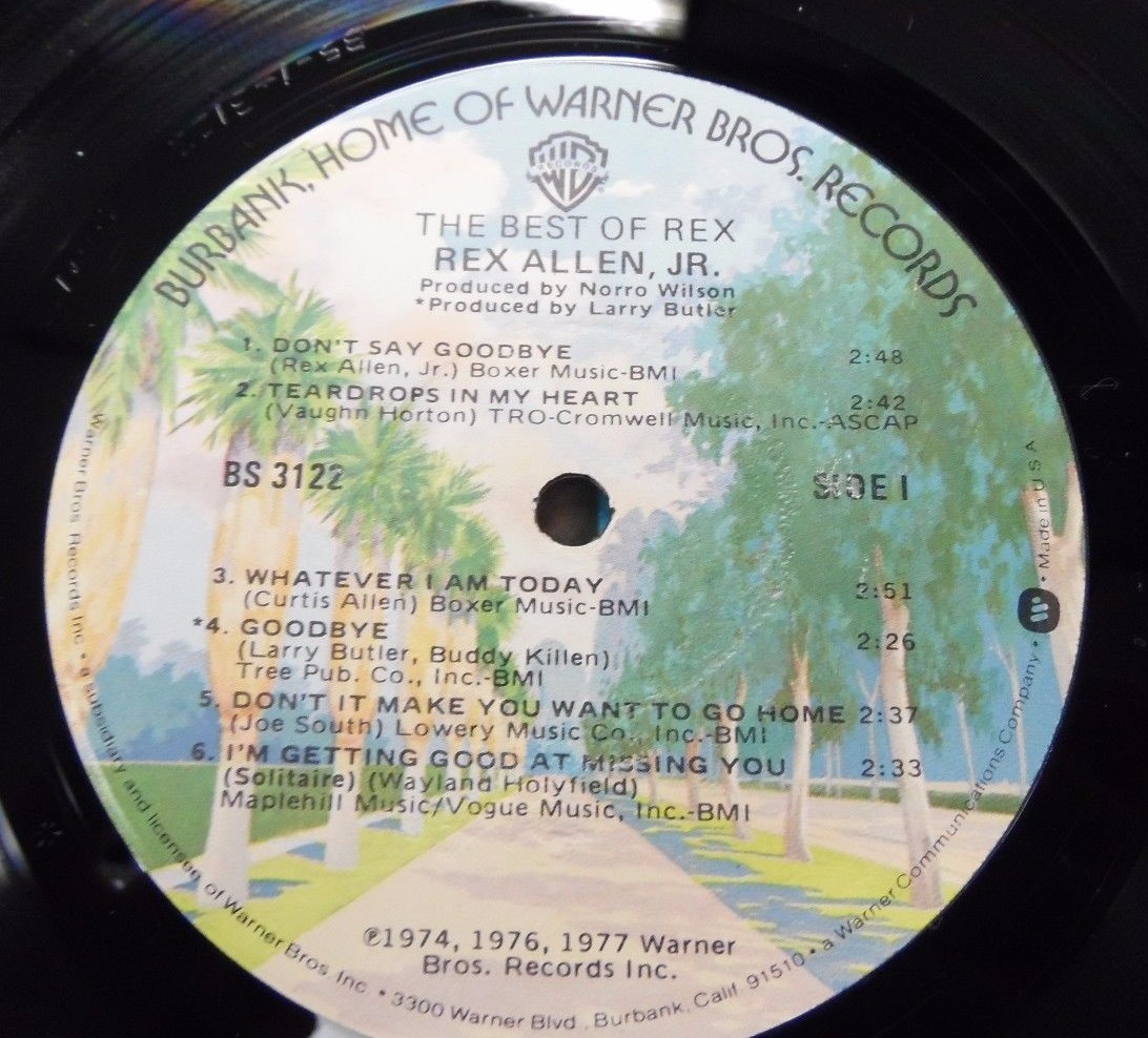 The Best of Rex REx Allen Jr. 33RPM BS3122 PROMO 120416LLE | eBay
