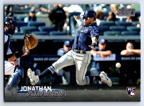 2023 Topps Stadium Club RC #196 Jonathan Aranda Tampa Bay Rays Baseball ...