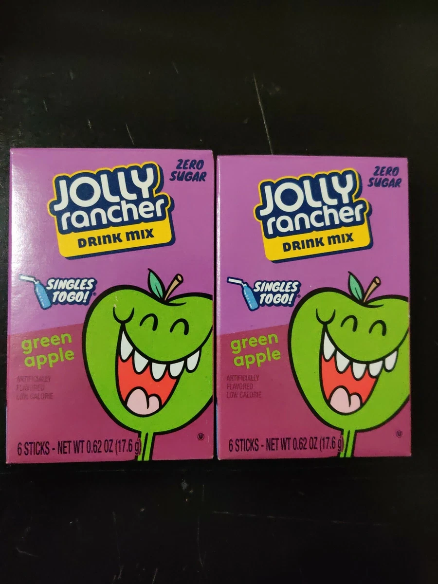 Jolly Rancher Singles To Go Powdered Drink Mix, Green Apple