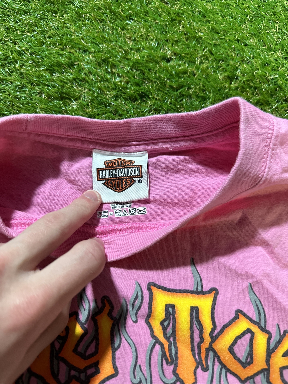 Y2K Harley Davidson Horny Toad Pink Temple Texas 2006… - Gem