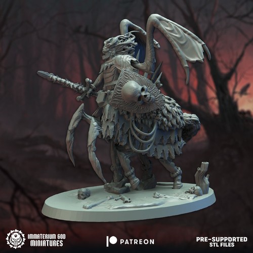 Vermilion knight lord Undead Immaterium God Miniatures BASE NOT ...