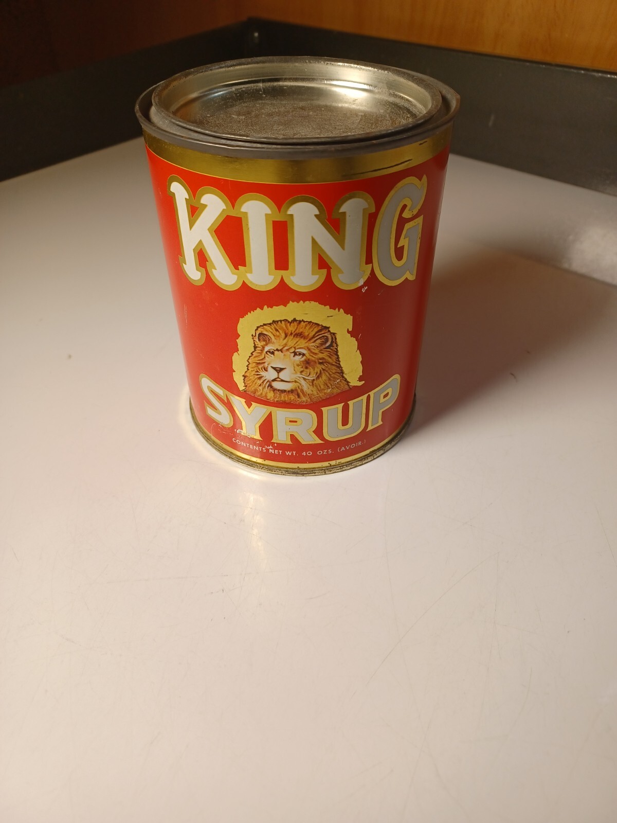 Vintage King Syrup Tin Can Mangels Herold Co Baltimore MD 40 Oz Empty ...
