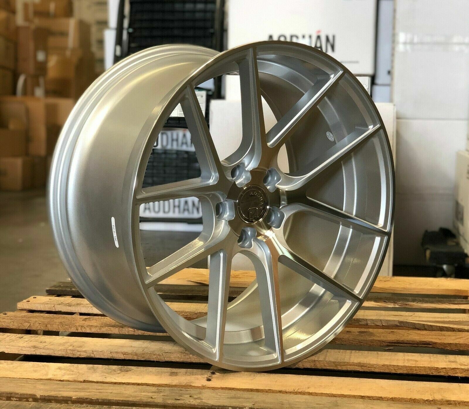 Aodhan AFF3 20" Silver Machined Wheels 20x9 +30 5x120 Rims Set 4 | eBay