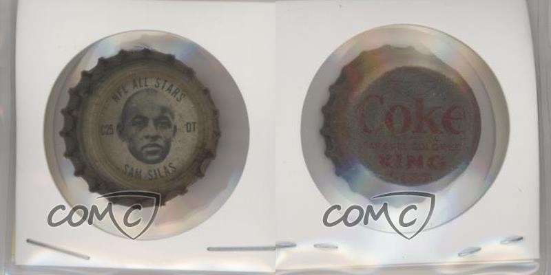 1966 Coca-Cola Bottle Caps National All-Stars NFL Coke Sam Silas Rookie ...