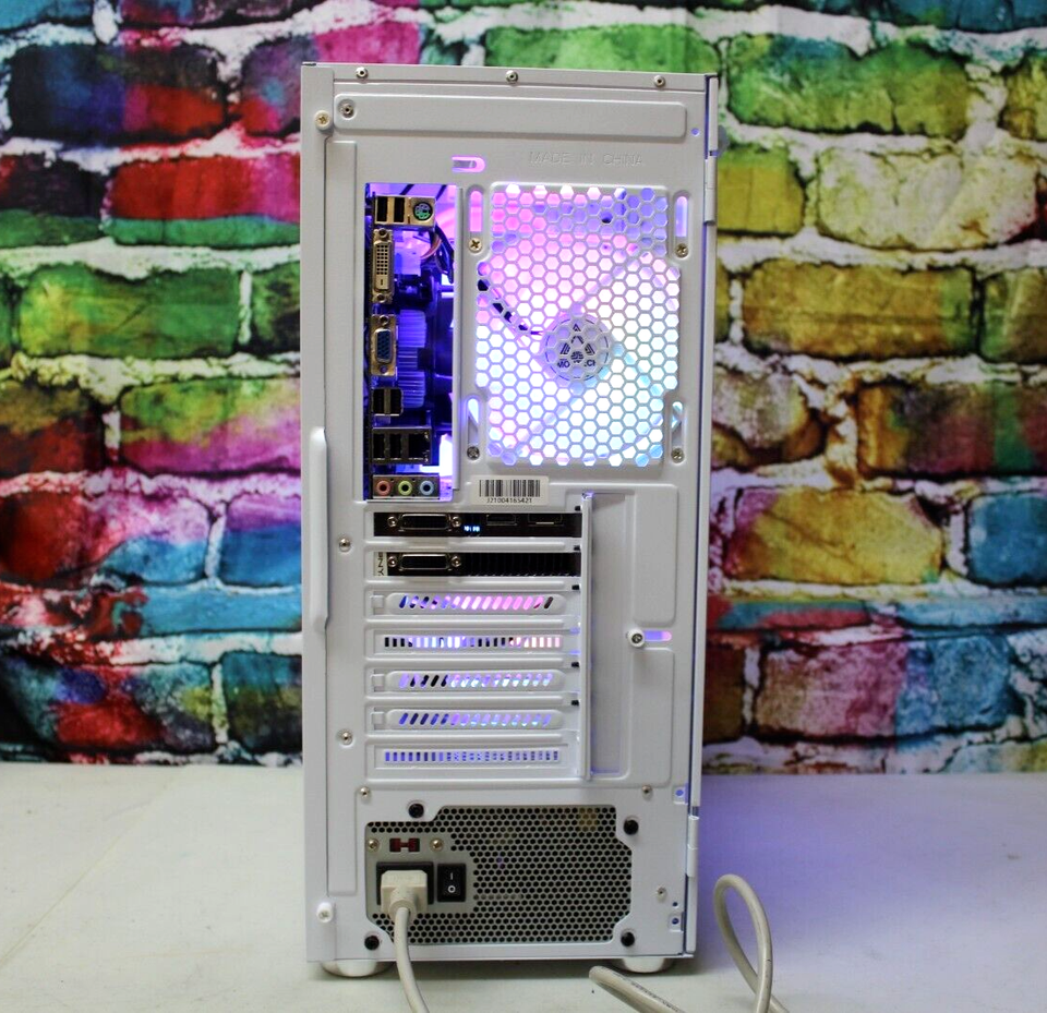 Custom White Gaming Desktop PC Intel Core i7 3.40 Quad 32 GB SSD Nvidia ...