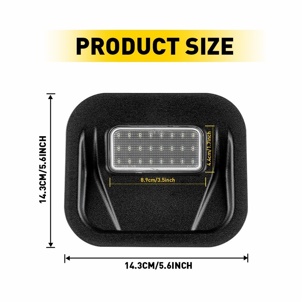 2x LED Tailgate Step Light 6000K White W/ Wire Harness For GMC Sierra ...