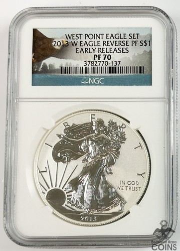2013-W US Silver Eagle 1oz Reverse Proof Coin NGC PF70 Early Releases ...