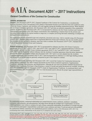 AIA Document A201 - Only Includes A201 - 2017 General Conditions | eBay