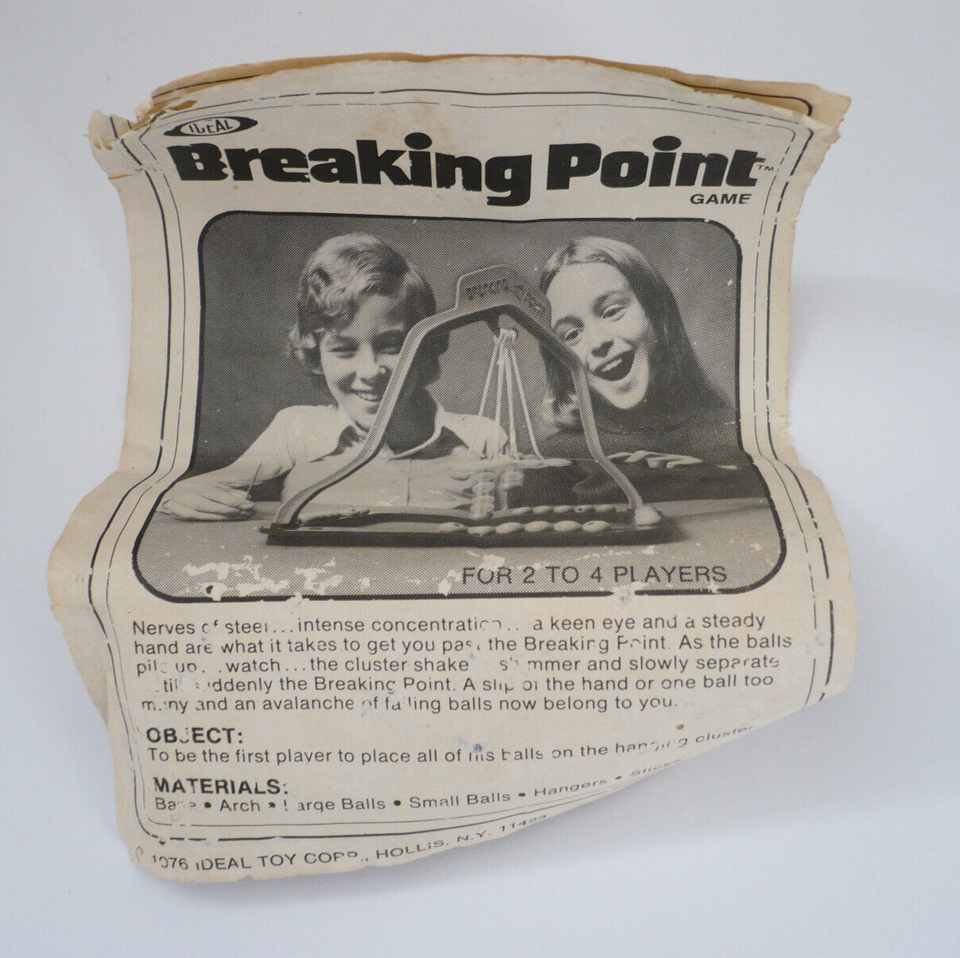 1976 Ideal Toy Corp Breaking Point Game PLEASE READ DESCRIPTION | eBay