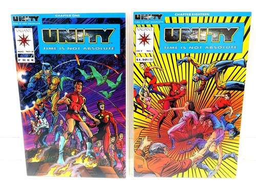 UNITY TIME IS NOT ABSOLUTE by Valiant Comic Books 0-1 Run from 1992 | eBay