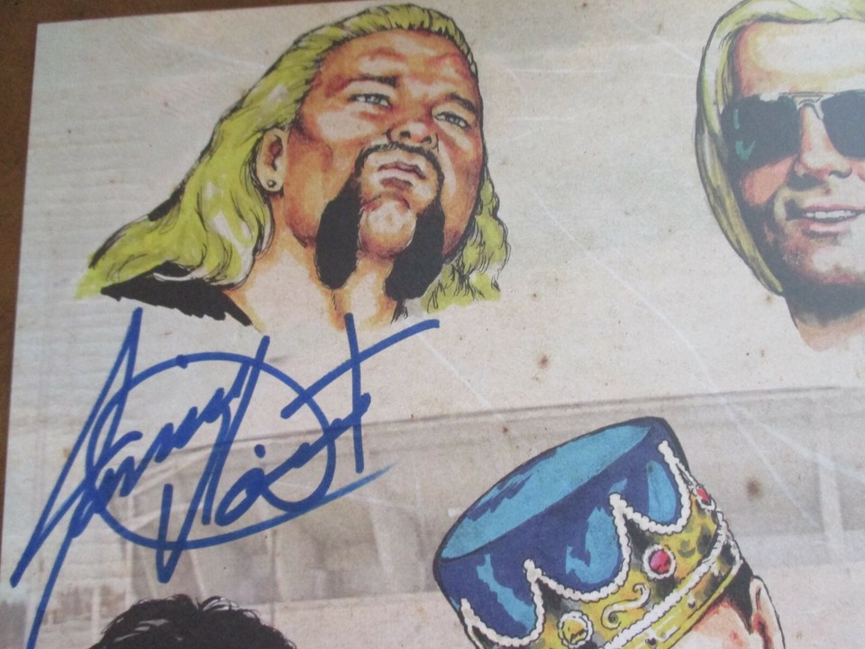 Signed WWE Hall Of Famer Handsome Jimmy Valiant Memphis Wrestling ...