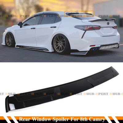 FOR 18-2024 8TH GEN TOYOTA CAMRY BLACK REAR WINDOW VISOR ROOF SPOILER ...