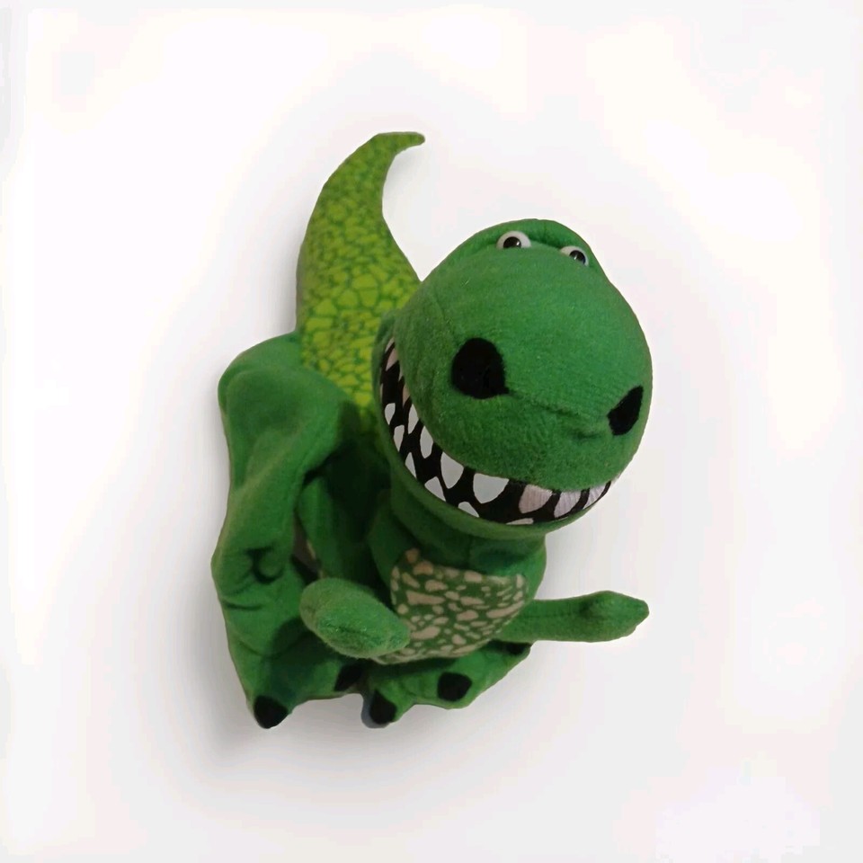 WALT DISNEY Toy Story GREEN REX DINOSAUR HAND PUPPET 15" Plush Toy ...