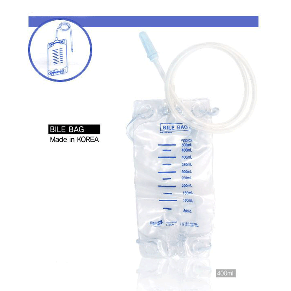 6x Medical Disposable Sterile Hospital Bile Bag 400ml Tube belt | eBay