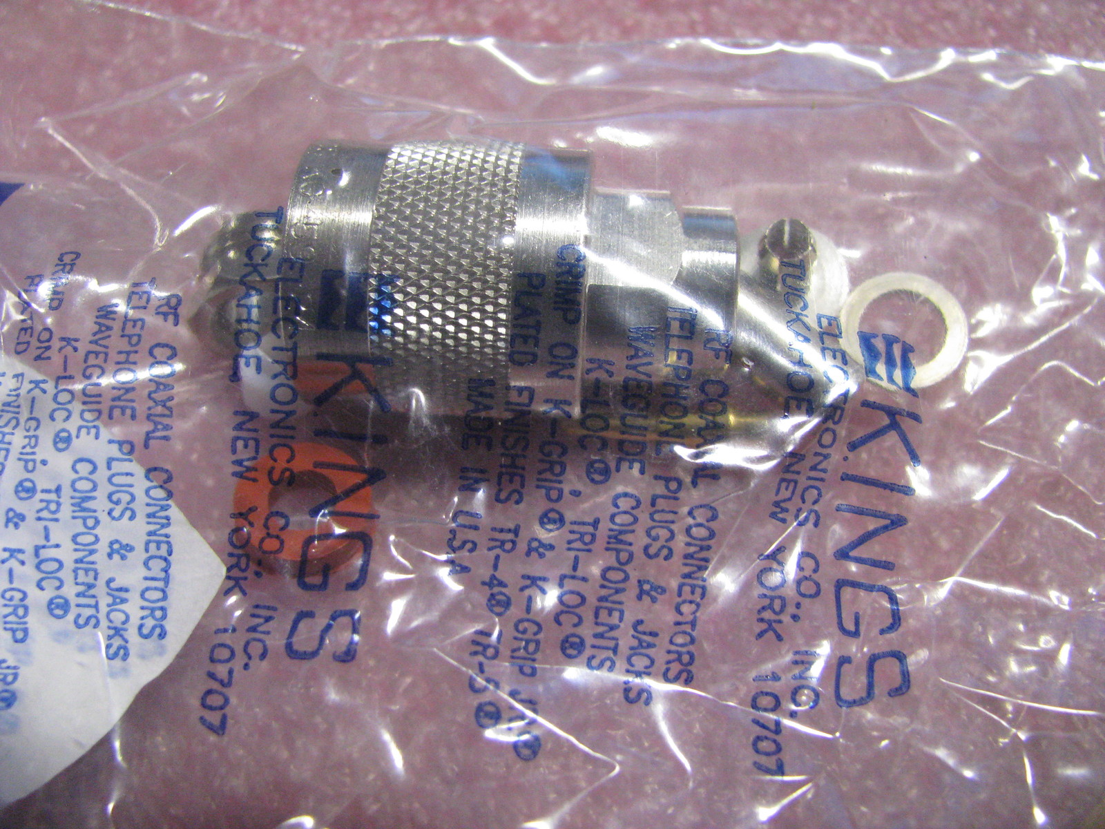 KINGS CONNECTOR COAXIAL W/CONTACTS PART # KG-59-24 NSN 5935-00-448-9270 ...