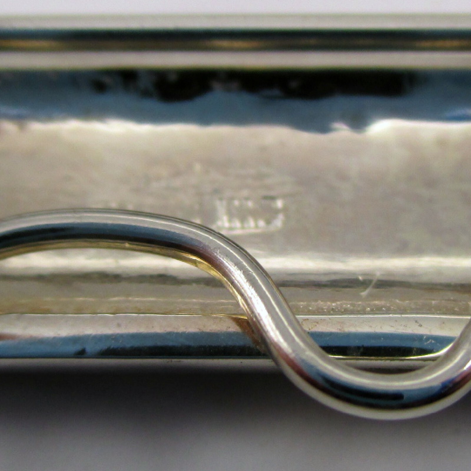 Sterling Silver CHARM PIN Engravable BROOCH Charm Hanger HOLDER New Old ...