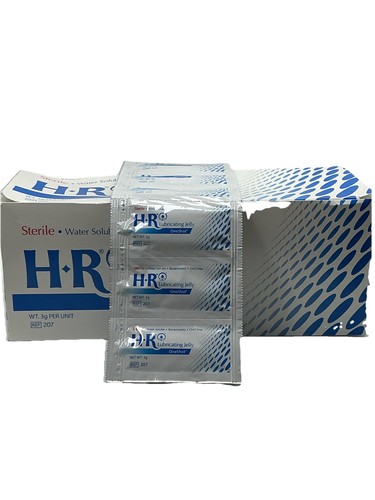 1cs HR One Shot Lubricating Jelly Sterile 3 Gram Packets 144per Box 207 ...