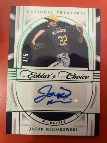 2024 Panini National Treasures ECKLAR’s Choice SP Auto /5 Jacob ...