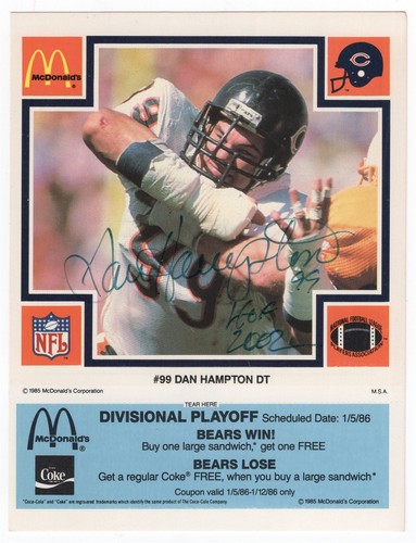 DAN HAMPTON McDonalds Blue Coupon PSA/DNA Certified Autograph ...