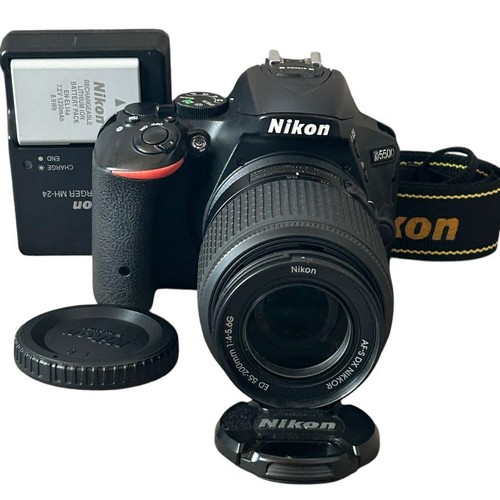 Nikon D5500 DSLR Camera 24.2MP w/ 55-200mm Lens Kit, 22K Shutter Count ...