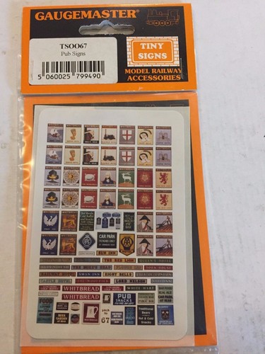 Gaugemaster TSOO67 - Self Adhesive Tiny Signs Pub signs OO Gauge 2nd ...