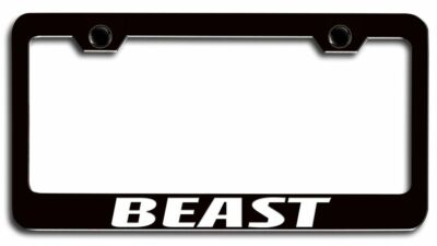 BEAST Cat Pets Steel License Plate Frame. CAN PERSONALIZE | eBay