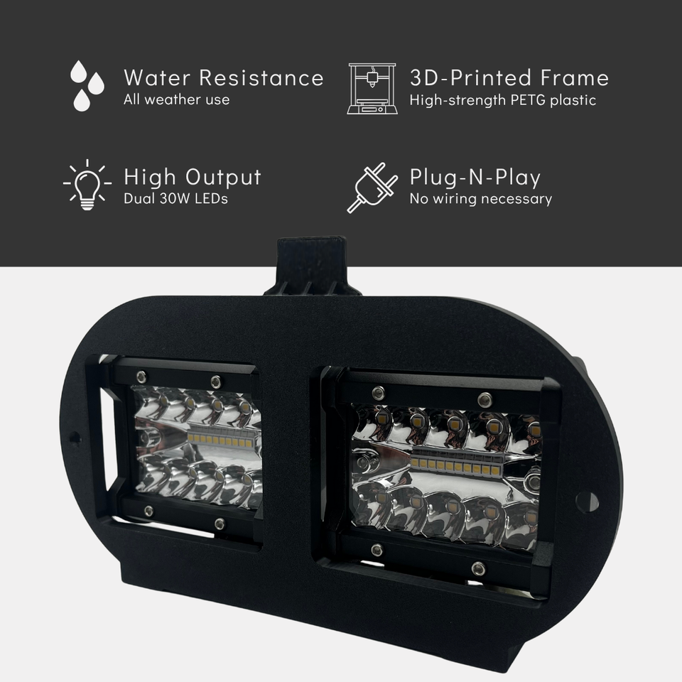 Honda 400ex Headlight ASSEMBLY: Aftermarket Pod light Headlight ...