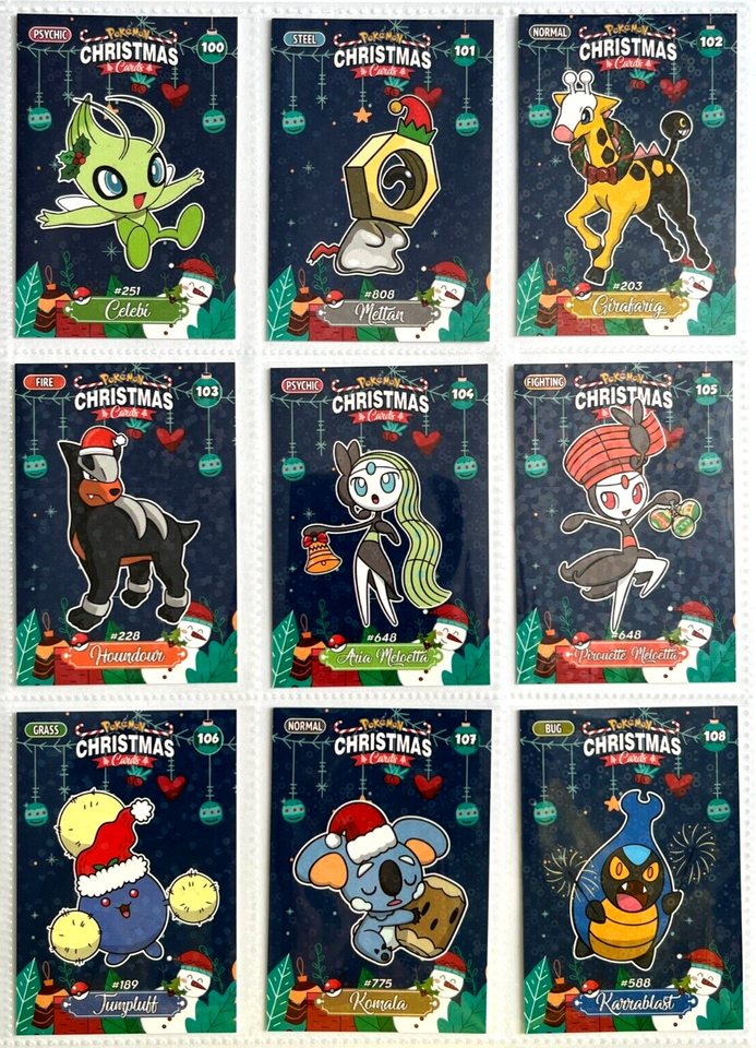 2024 POKEMON CHRISTMAS Collectoons Cards - Full Set 150/150 Cards Peru ...