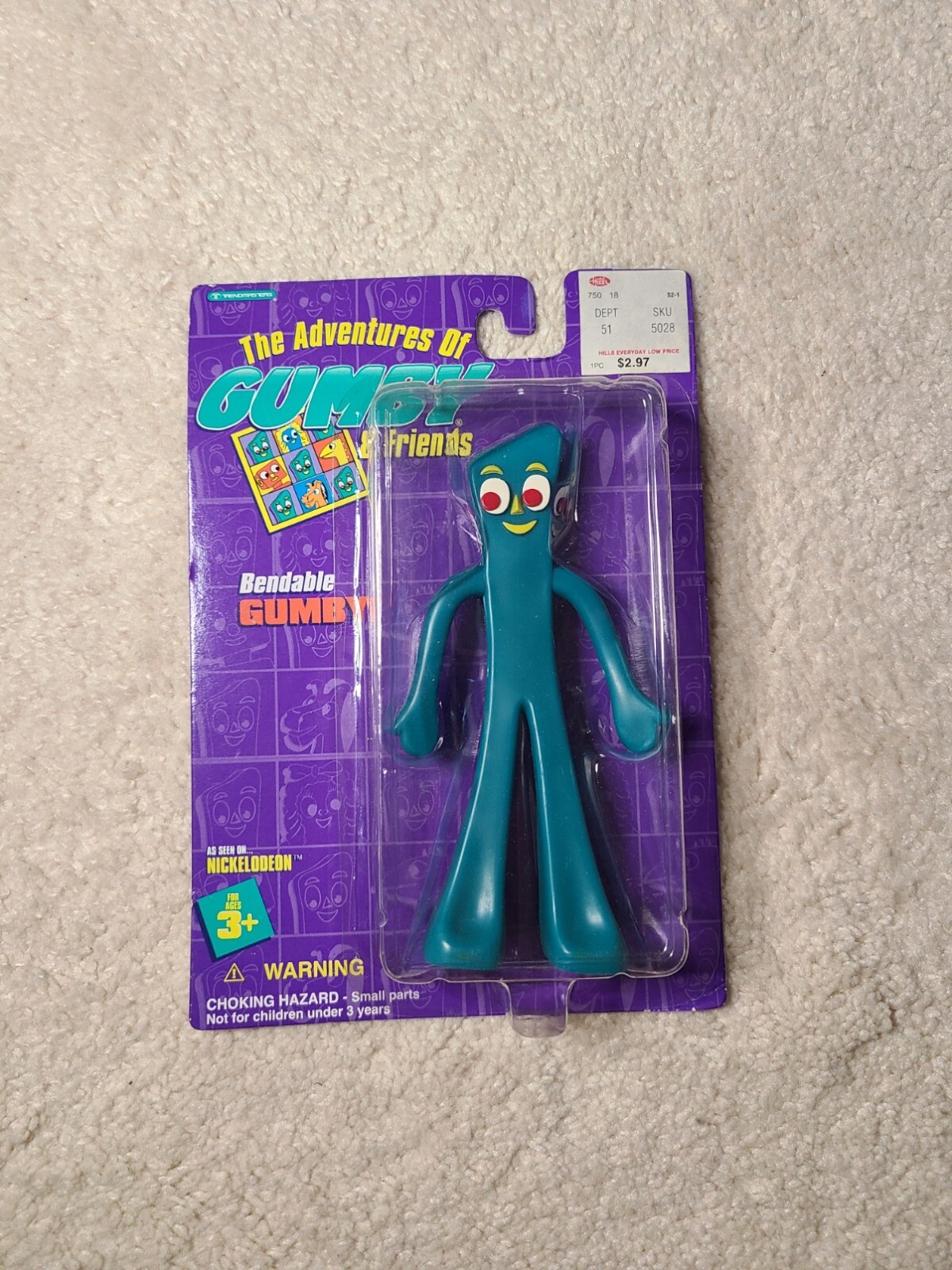 The Adventures of Gumby & Friends Bendable Gumby Figure Trendmasters ...