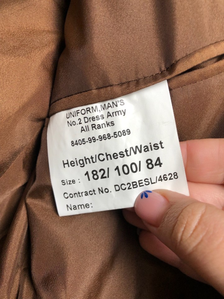 Genuine British Army FAD No2 Dress Uniform Jacket - Size 182/100/84 ...