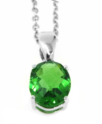 P11012 4.4ct Forest Green/Ruby Red/Blue/ Purple Helenite Oval 925 ...